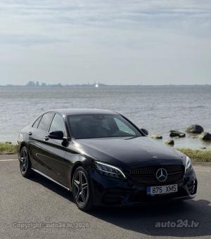 Black Mercedes-Benz C-Class 2019 in Tallinn, with an engine capacity of 1.60 L and mileage of 74 thousand km for 26500 €, photo  on AUTOMOTO.COM.LV
