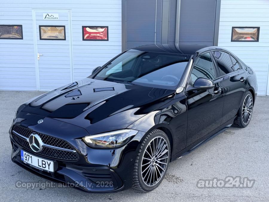 Black Mercedes-Benz C-Class 2021 in Tartu, with an engine capacity of 1.50 L and mileage of 67 thousand km for 36500 €, photo 1 on AUTOMOTO.COM.LV