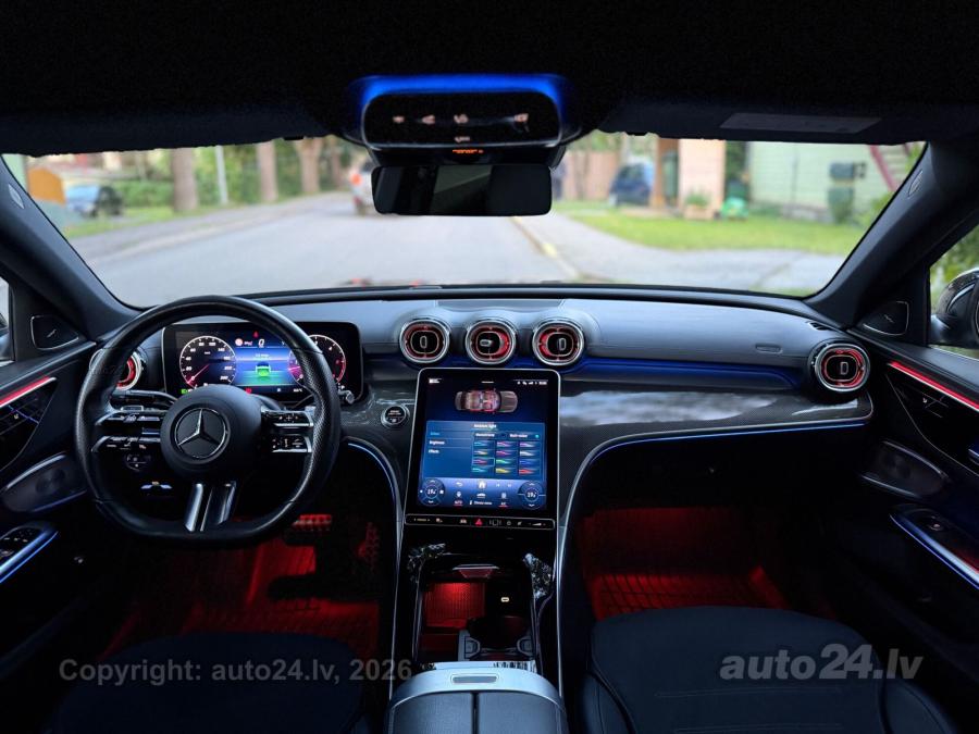 Black Mercedes-Benz C-Class 2021 in Tallinn, with an engine capacity of 2.00 L and mileage of 105 thousand km for 40900 €, photo 6 on AUTOMOTO.COM.LV