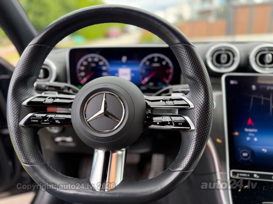 Black Mercedes-Benz C-Class 2021 in Tallinn, with an engine capacity of 2.00 L and mileage of 105 thousand km for 40900 €, photo 18 on AUTOMOTO.COM.LV