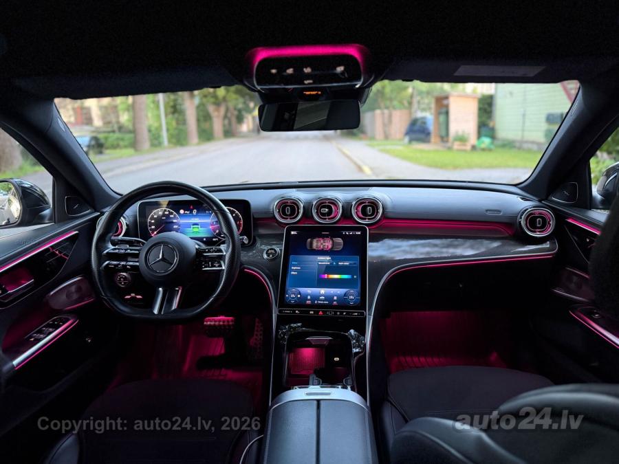 Black Mercedes-Benz C-Class 2021 in Tallinn, with an engine capacity of 2.00 L and mileage of 105 thousand km for 40900 €, photo 24 on AUTOMOTO.COM.LV