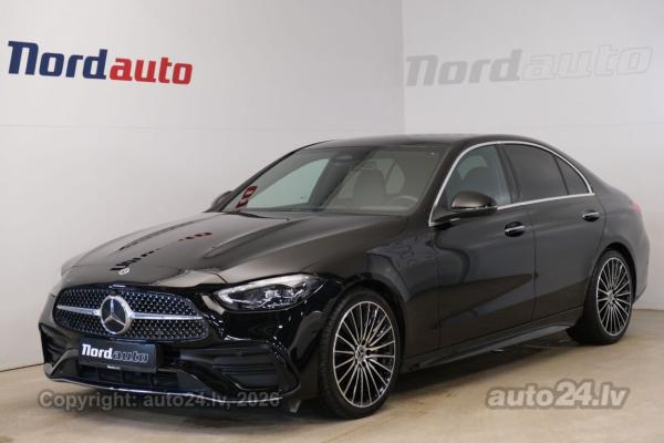 Melns Mercedes-Benz C-Class 2022 Tallina, ar dzinēja tilpumu 1.50 L un nobraukumu 43 tūkst. km par 33900 €, foto  vietnē AUTOMOTO.COM.LV