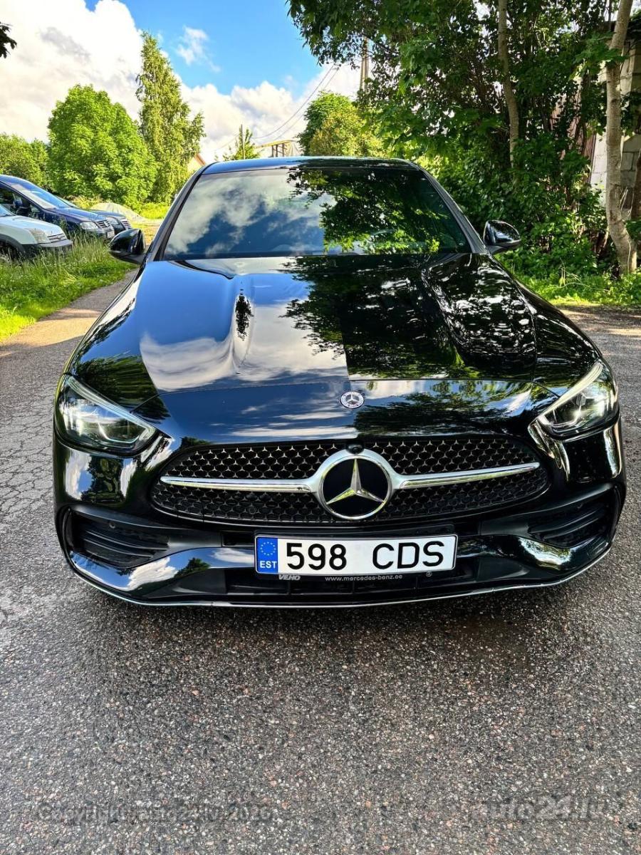 Black Mercedes-Benz C-Class 2023 in Tallinn, with an engine capacity of 2.00 L and mileage of 29 thousand km for 40000 €, photo 4 on AUTOMOTO.COM.LV