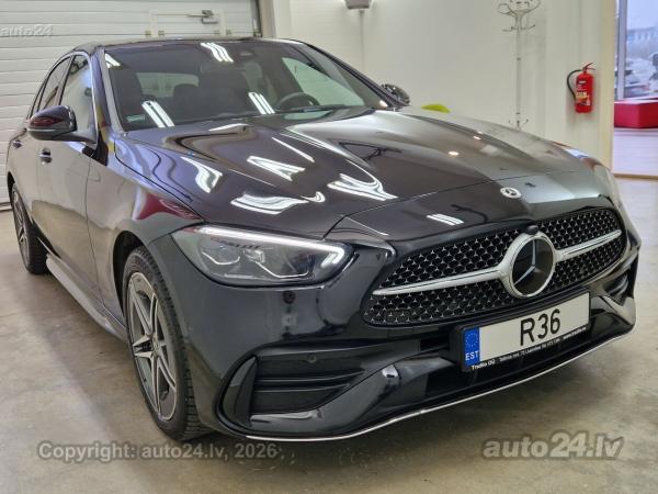 Black Mercedes-Benz C-Class 2024 in Haapsalu, with an engine capacity of 2.00 L and mileage of 46 thousand km for 39999 €, photo 4 on AUTOMOTO.COM.LV