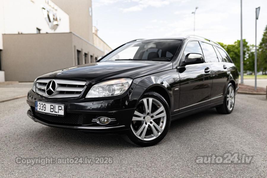 Black Mercedes-Benz C-Class 2008 in Tallinn, with an engine capacity of 2.10 L and mileage of 466 thousand km for 3390 €, photo 4 on AUTOMOTO.COM.LV