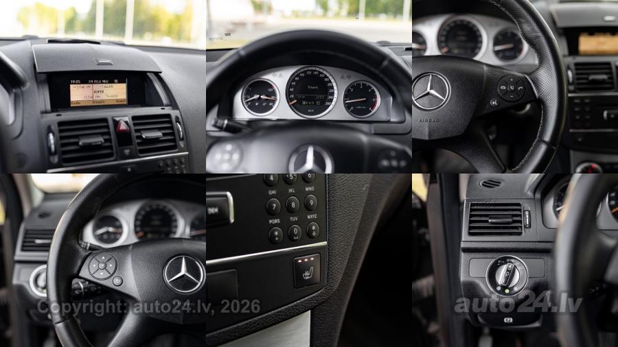 Black Mercedes-Benz C-Class 2008 in Tallinn, with an engine capacity of 2.10 L and mileage of 466 thousand km for 3390 €, photo 14 on AUTOMOTO.COM.LV