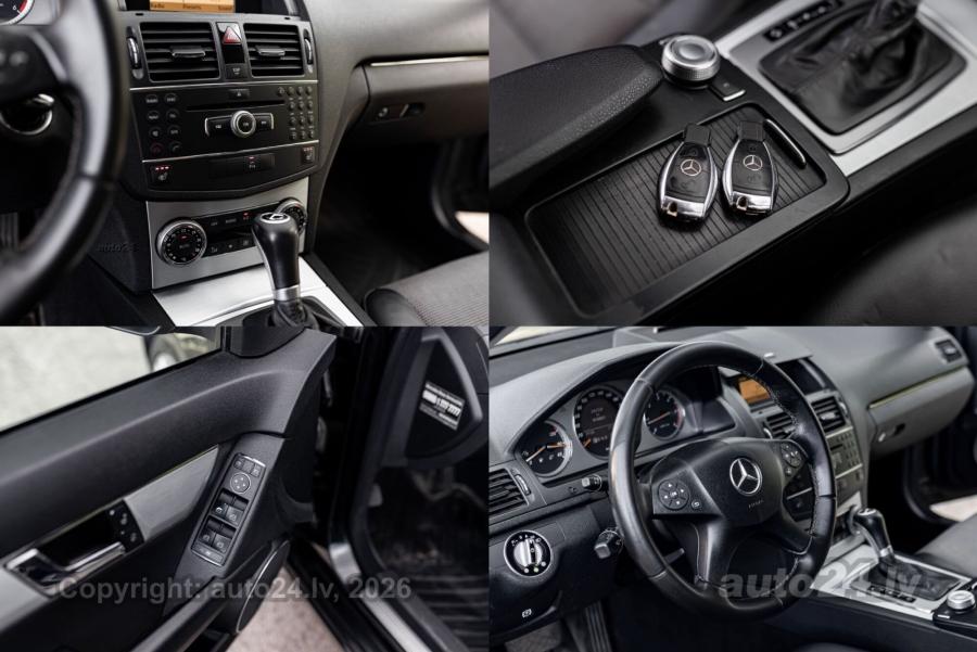 Black Mercedes-Benz C-Class 2008 in Tallinn, with an engine capacity of 2.10 L and mileage of 466 thousand km for 3390 €, photo 15 on AUTOMOTO.COM.LV