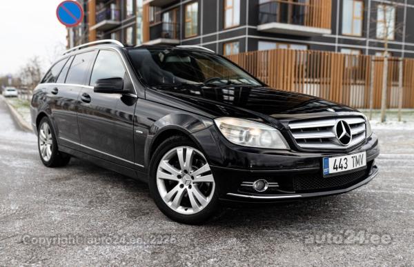 Black Mercedes-Benz C-Class 2009 in Tallinn, with an engine capacity of 2.10 L and mileage of 0 thousand km for 2998 €, photo 3 on AUTOMOTO.COM.LV