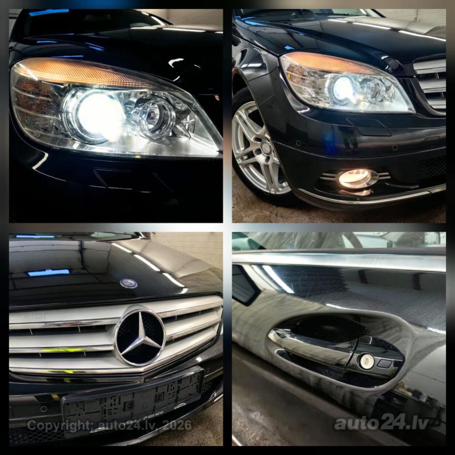 Black Mercedes-Benz C-Class 2009 in Viljandi, with an engine capacity of 2.10 L and mileage of 238 thousand km for 5990 €, photo 13 on AUTOMOTO.COM.LV