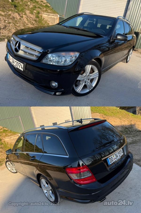 Black Mercedes-Benz C-Class 2009 in Viljandi, with an engine capacity of 3.00 L and mileage of 306 thousand km for 5990 €, photo 6 on AUTOMOTO.COM.LV