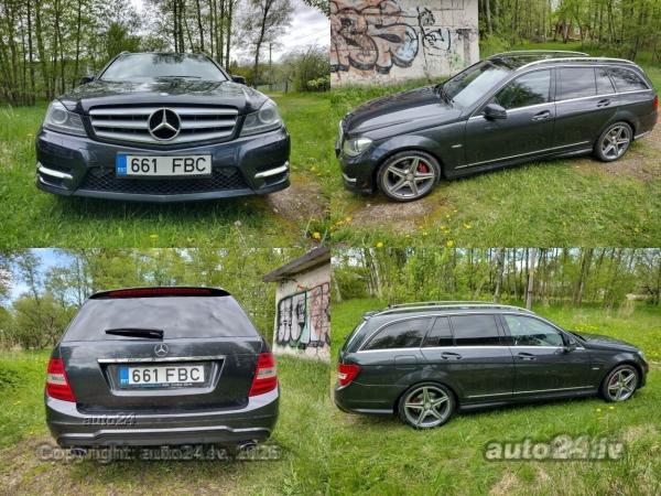 Black Mercedes-Benz C-Class 2012 in Tallinn, with an engine capacity of 3.00 L and mileage of 332 thousand km for 15999 €, photo 7 on AUTOMOTO.COM.LV