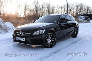 Black Mercedes-Benz C-Class 2015 in Tallinn, with an engine capacity of 2.10 L and mileage of 321 thousand km for 12500 €, photo 6 on AUTOMOTO.COM.LV