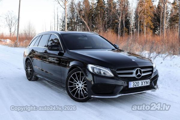 Black Mercedes-Benz C-Class 2015 in Tallinn, with an engine capacity of 2.10 L and mileage of 321 thousand km for 12500 €, photo 2 on AUTOMOTO.COM.LV