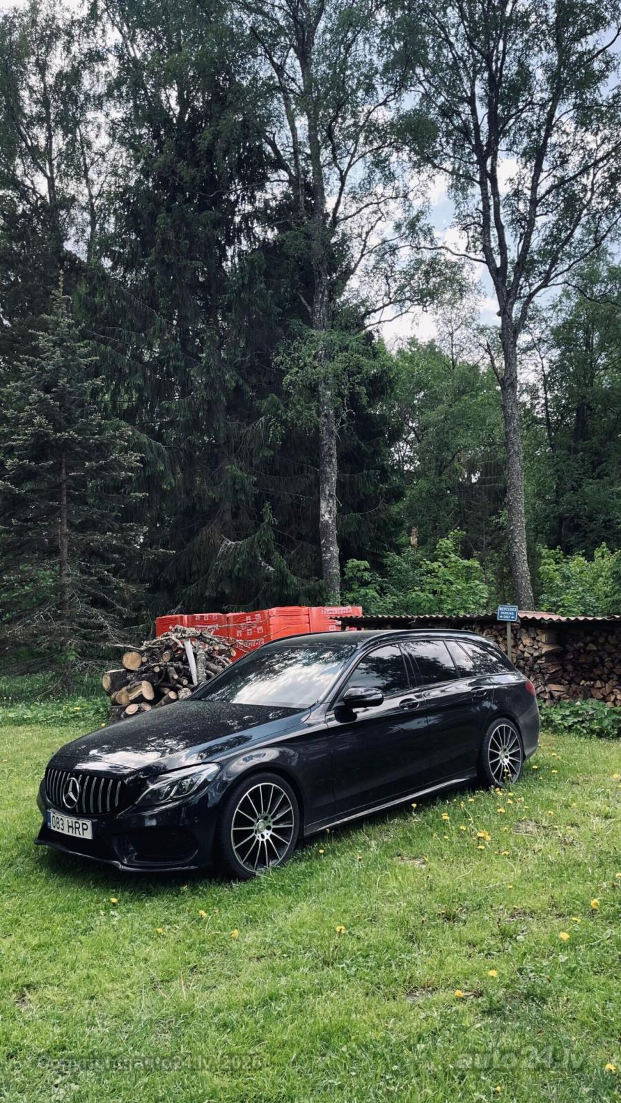 Black Mercedes-Benz C-Class 2015 in Tallinn, with an engine capacity of 2.10 L and mileage of 352 thousand km for 13900 €, photo 16 on AUTOMOTO.COM.LV