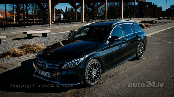 Black Mercedes-Benz C-Class 2015 in Tallinn, with an engine capacity of 2.10 L and mileage of 243 thousand km for 15800 €, photo 1 on AUTOMOTO.COM.LV