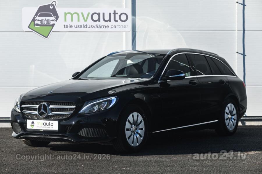 Melns Mercedes-Benz C-Class 2015 Tallina, ar dzinēja tilpumu 2.10 L un nobraukumu 232 tūkst. km par 12500 €, foto 1 vietnē AUTOMOTO.COM.LV