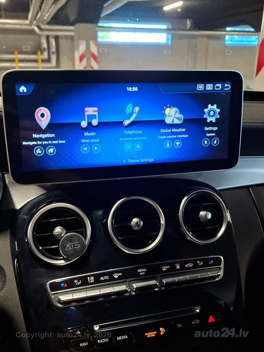 Black Mercedes-Benz C-Class 2015 in Tallinn, with an engine capacity of 2.10 L and mileage of 255 thousand km for 17800 €, photo 19 on AUTOMOTO.COM.LV
