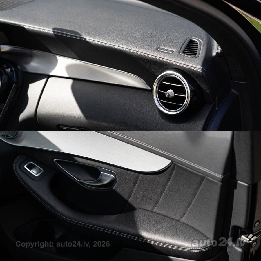 Black Mercedes-Benz C-Class 2016 in Tartu, with an engine capacity of 2.10 L and mileage of 220 thousand km for 16800 €, photo 27 on AUTOMOTO.COM.LV