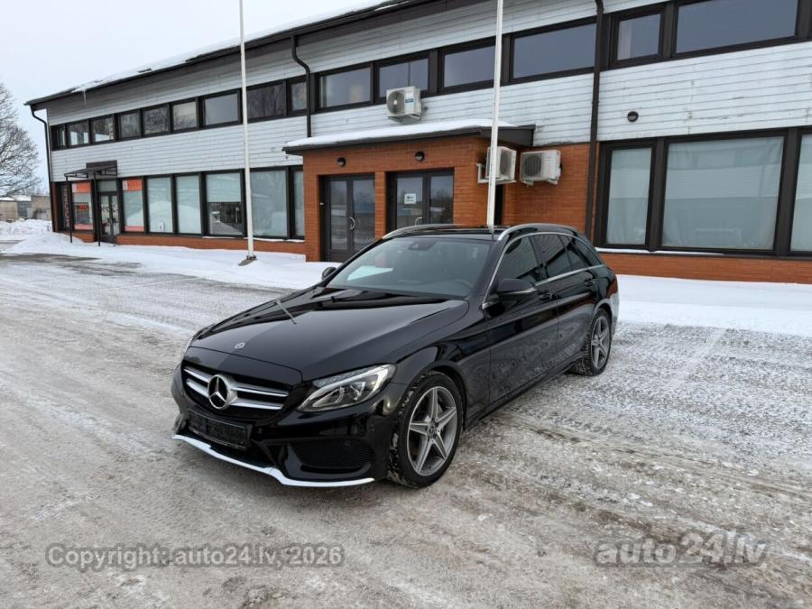 Melns Mercedes-Benz C-Class 2017 Pērnava, ar dzinēja tilpumu 2.14 L un nobraukumu 132 tūkst. km par 18900 €, foto 1 vietnē AUTOMOTO.COM.LV