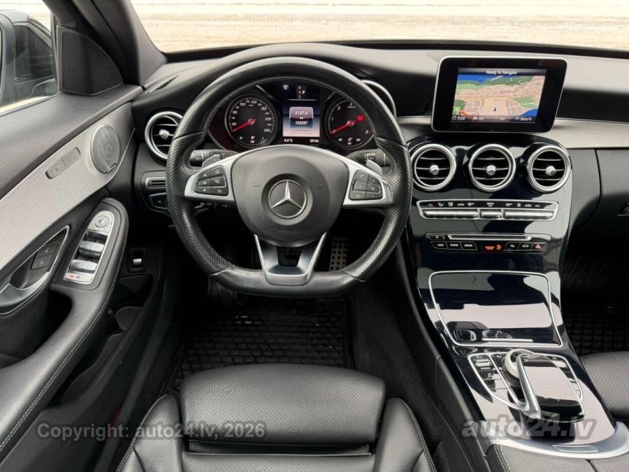 Melns Mercedes-Benz C-Class 2017 Pērnava, ar dzinēja tilpumu 2.14 L un nobraukumu 132 tūkst. km par 18900 €, foto 10 vietnē AUTOMOTO.COM.LV
