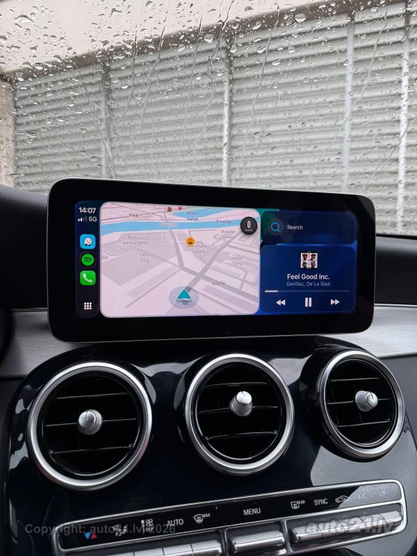 Melns Mercedes-Benz C-Class 2018 Tallina, ar dzinēja tilpumu 2.00 L un nobraukumu 220 tūkst. km par 19500 €, foto 10 vietnē AUTOMOTO.COM.LV