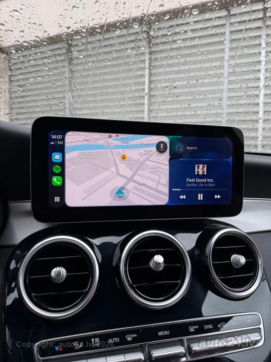 Black Mercedes-Benz C-Class 2018 in Tallinn, with an engine capacity of 2.00 L and mileage of 220 thousand km for 19500 €, photo 11 on AUTOMOTO.COM.LV