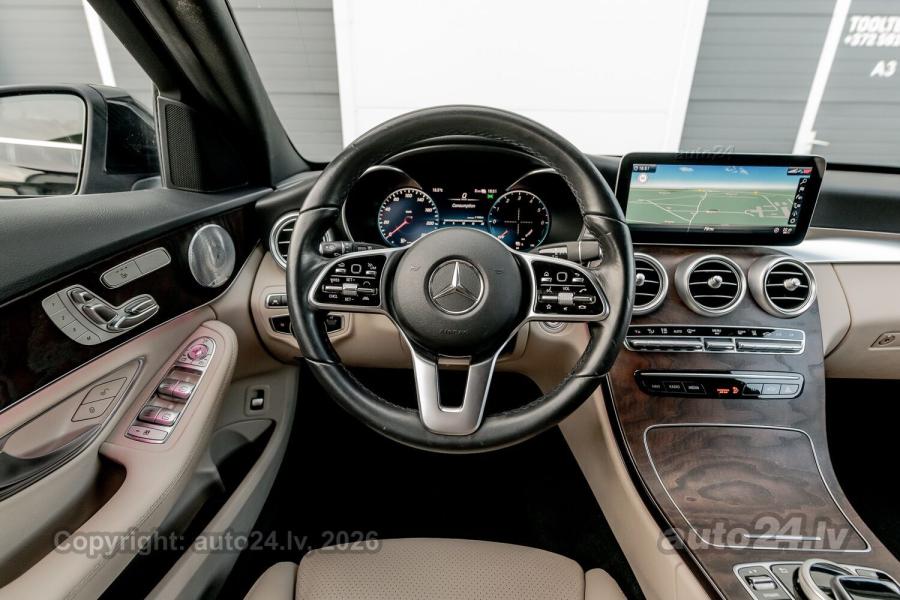 Black Mercedes-Benz C-Class 2020 in Parnu, with an engine capacity of 2.00 L and mileage of 132 thousand km for 21490 €, photo 17 on AUTOMOTO.COM.LV