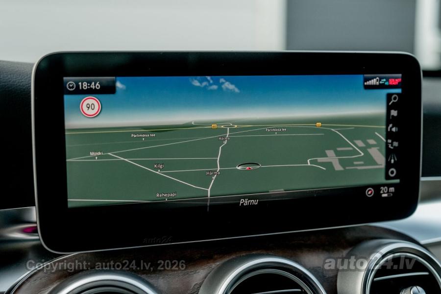 Black Mercedes-Benz C-Class 2020 in Parnu, with an engine capacity of 2.00 L and mileage of 132 thousand km for 21490 €, photo 24 on AUTOMOTO.COM.LV