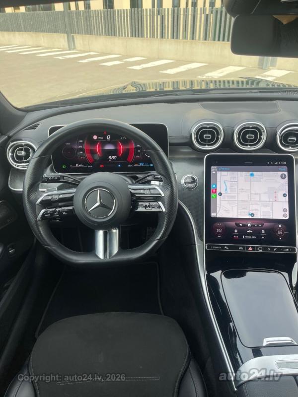 Black Mercedes-Benz C-Class 2021 in Tallinn, with an engine capacity of 2.00 L and mileage of 57 thousand km for 34500 €, photo 11 on AUTOMOTO.COM.LV
