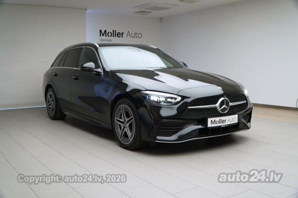 Black Mercedes-Benz C-Class 2022 in Tallinn, with an engine capacity of 2.00 L and mileage of 162 thousand km for 28500 €, photo 3 on AUTOMOTO.COM.LV