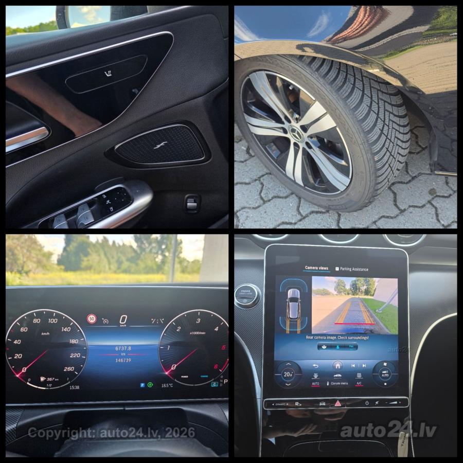 Black Mercedes-Benz C-Class 2022 in Viljandi, with an engine capacity of 2.00 L and mileage of 142 thousand km for 22999 €, photo 18 on AUTOMOTO.COM.LV
