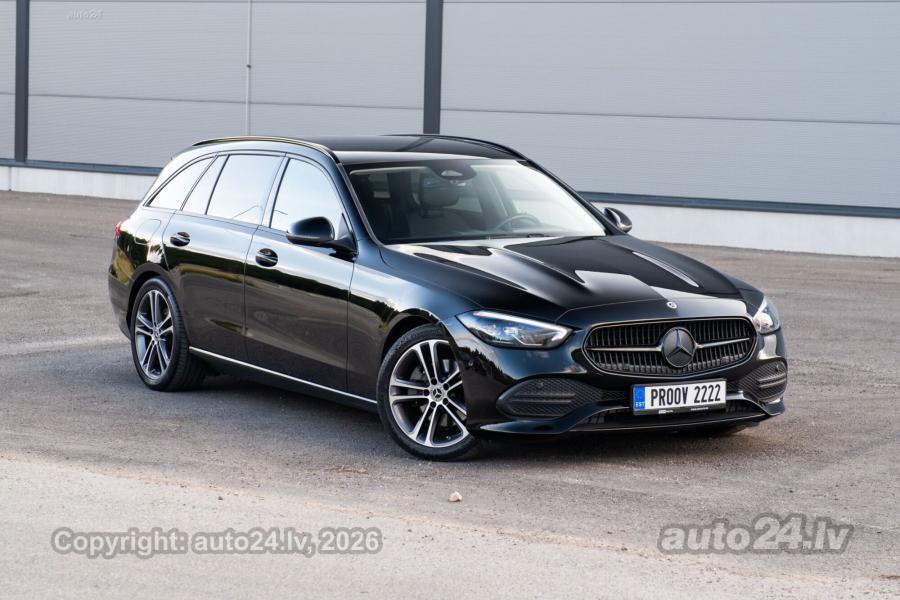 Black Mercedes-Benz C-Class 2022 in Tartu, with an engine capacity of 2.00 L and mileage of 244 thousand km for 19499 €, photo 1 on AUTOMOTO.COM.LV