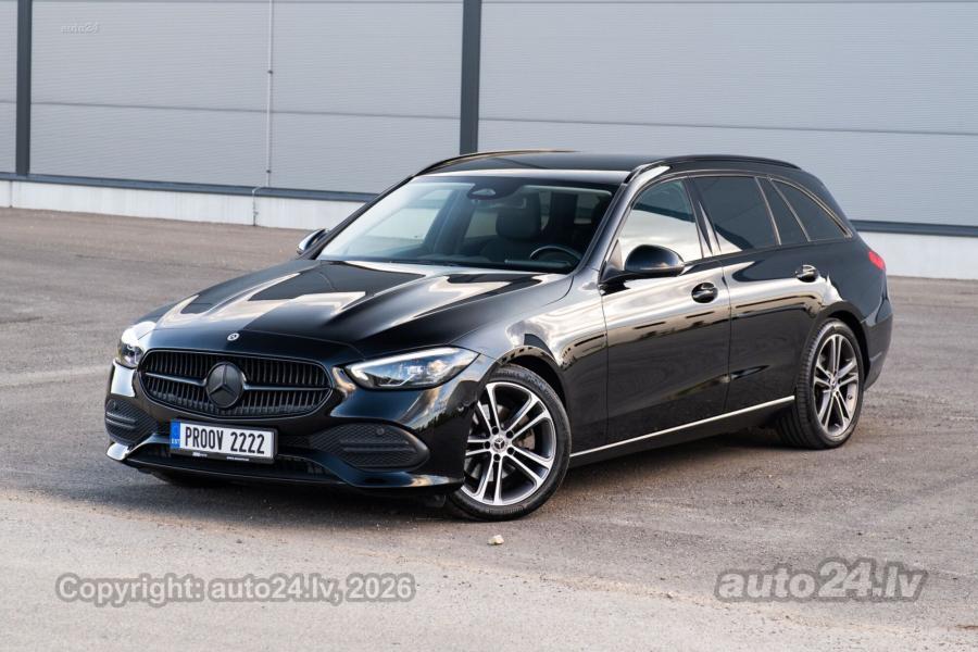 Black Mercedes-Benz C-Class 2022 in Tartu, with an engine capacity of 2.00 L and mileage of 244 thousand km for 19499 €, photo 4 on AUTOMOTO.COM.LV