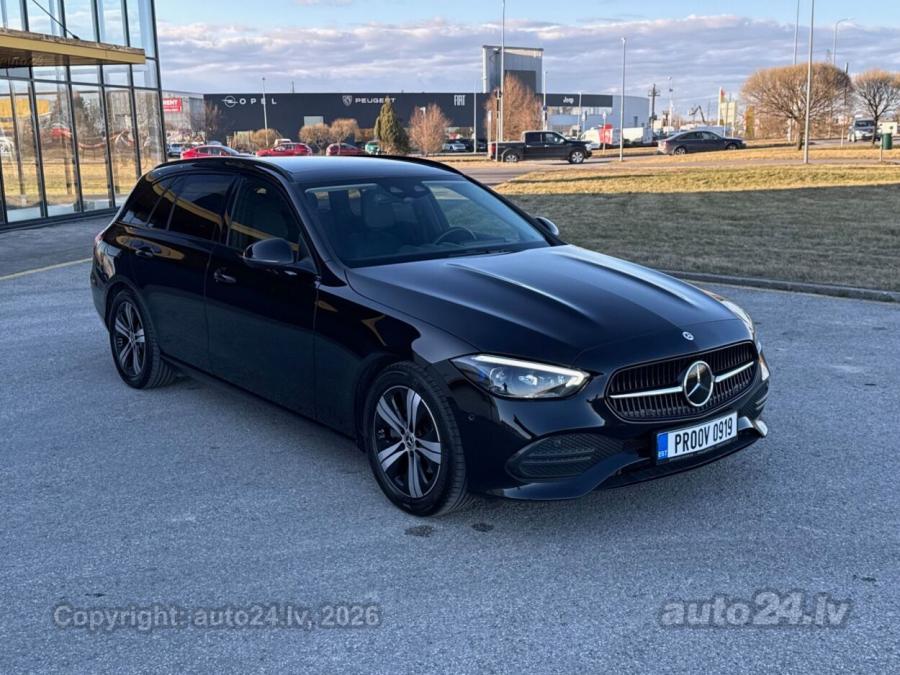 Black Mercedes-Benz C-Class 2023 in Tallinn, with an engine capacity of 2.00 L and mileage of 114 thousand km for 33900 €, photo 5 on AUTOMOTO.COM.LV