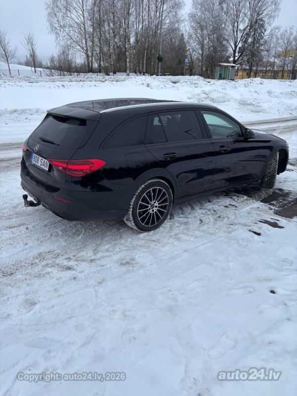 Black Mercedes-Benz C-Class 2023 in Tallinn, with an engine capacity of 2.00 L and mileage of 40 thousand km for 43250 €, photo 2 on AUTOMOTO.COM.LV