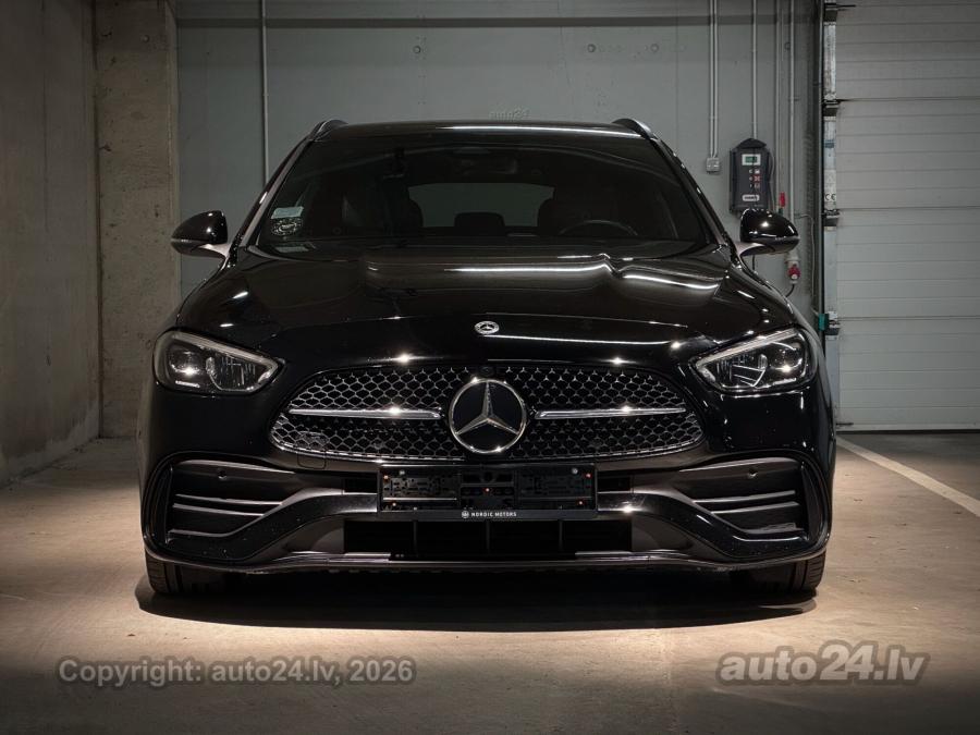 Black Mercedes-Benz C-Class 2023 in Tallinn, with an engine capacity of 2.00 L and mileage of 151 thousand km for 27990 €, photo 8 on AUTOMOTO.COM.LV