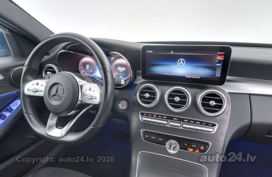 Blue Mercedes-Benz C-Class 2018 in Tallinn, with an engine capacity of 1.50 L and mileage of 66 thousand km for 24500 €, photo 14 on AUTOMOTO.COM.LV