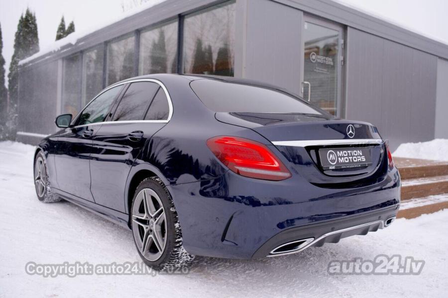Blue Mercedes-Benz C-Class 2020 in Tallinn, with an engine capacity of 1.50 L and mileage of 186 thousand km for 20490 €, photo 2 on AUTOMOTO.COM.LV