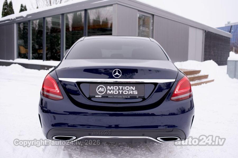 Blue Mercedes-Benz C-Class 2020 in Tallinn, with an engine capacity of 1.50 L and mileage of 186 thousand km for 20490 €, photo 4 on AUTOMOTO.COM.LV