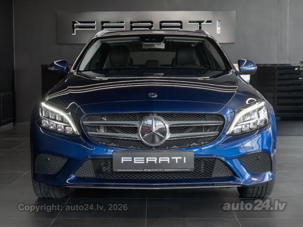 Blue Mercedes-Benz C-Class 2020 in Tallinn, with an engine capacity of 2.00 L and mileage of 63 thousand km for 26900 €, photo 3 on AUTOMOTO.COM.LV