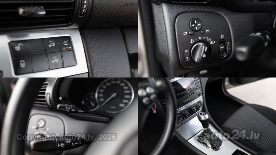Grey Mercedes-Benz C-Class 2006 in Tallinn, with an engine capacity of 1.80 L and mileage of 176 thousand km for 2499 €, photo 8 on AUTOMOTO.COM.LV
