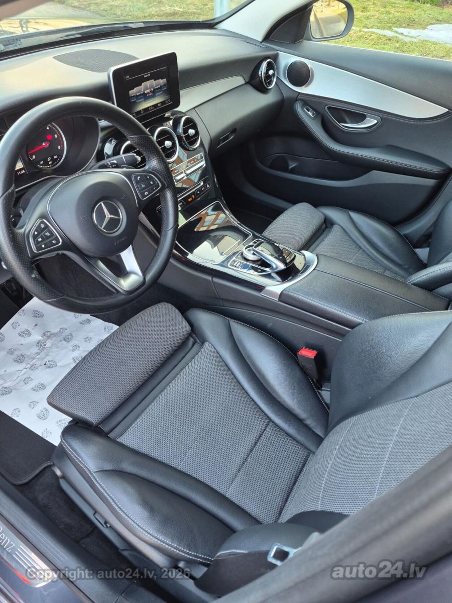 Grey Mercedes-Benz C-Class 2016 in Tallinn, with an engine capacity of 2.10 L and mileage of 186 thousand km for 15500 €, photo 10 on AUTOMOTO.COM.LV