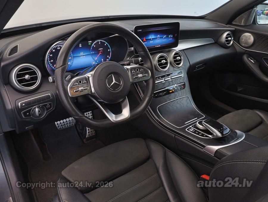 Grey Mercedes-Benz C-Class 2019 in Tallinn, with an engine capacity of 1.60 L and mileage of 139 thousand km for 27900 €, photo 14 on AUTOMOTO.COM.LV