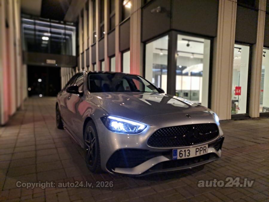 Grey Mercedes-Benz C-Class 2021 in Tallinn, with an engine capacity of 2.00 L and mileage of 75 thousand km for 33500 €, photo 1 on AUTOMOTO.COM.LV