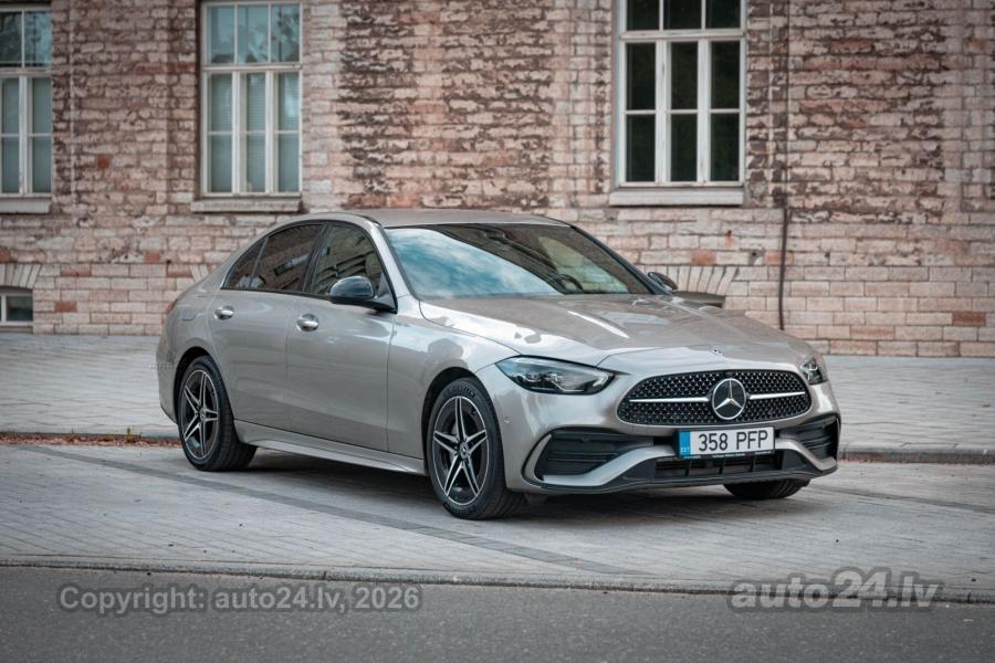 Grey Mercedes-Benz C-Class 2022 in Tallinn, with an engine capacity of 2.00 L and mileage of 41 thousand km for 42900 €, photo 3 on AUTOMOTO.COM.LV