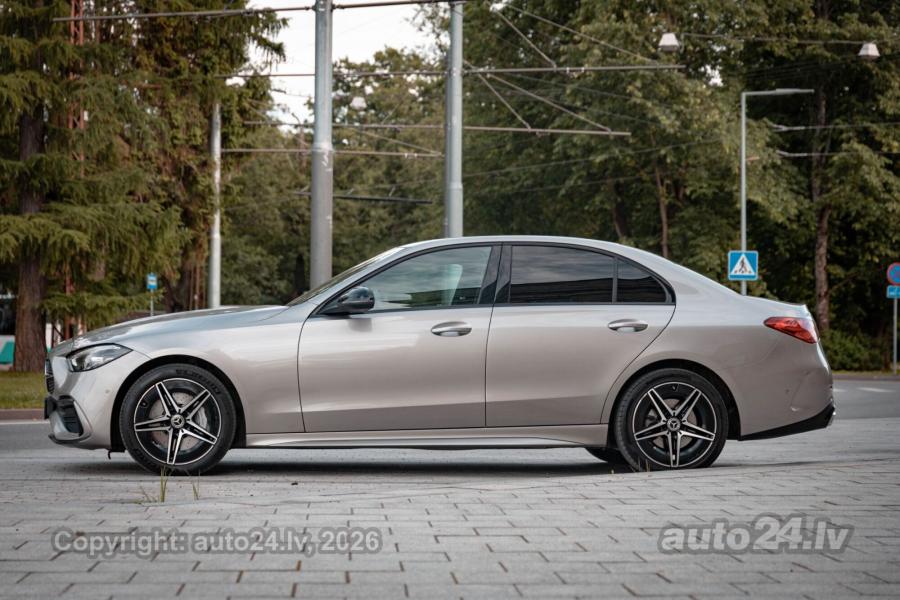 Grey Mercedes-Benz C-Class 2022 in Tallinn, with an engine capacity of 2.00 L and mileage of 41 thousand km for 42900 €, photo 5 on AUTOMOTO.COM.LV