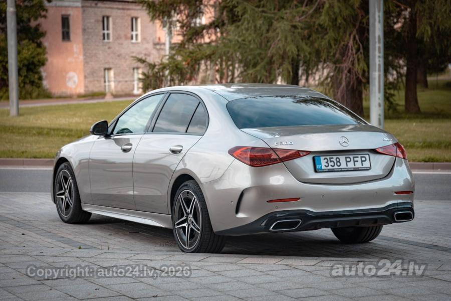 Grey Mercedes-Benz C-Class 2022 in Tallinn, with an engine capacity of 2.00 L and mileage of 41 thousand km for 42900 €, photo 6 on AUTOMOTO.COM.LV