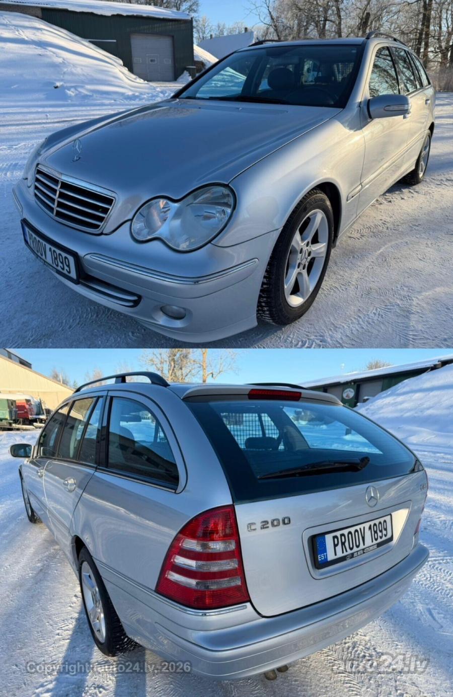Pelēks Mercedes-Benz C-Class 2007 Viljandi, ar dzinēja tilpumu 2.00 L un nobraukumu 305 tūkst. km par 4390 €, foto 30 vietnē AUTOMOTO.COM.LV
