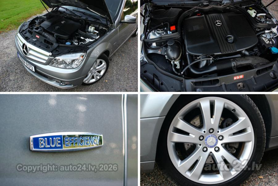 Grey Mercedes-Benz C-Class 2010 in Viljandi, with an engine capacity of 2.10 L and mileage of 229 thousand km for 6390 €, photo 6 on AUTOMOTO.COM.LV