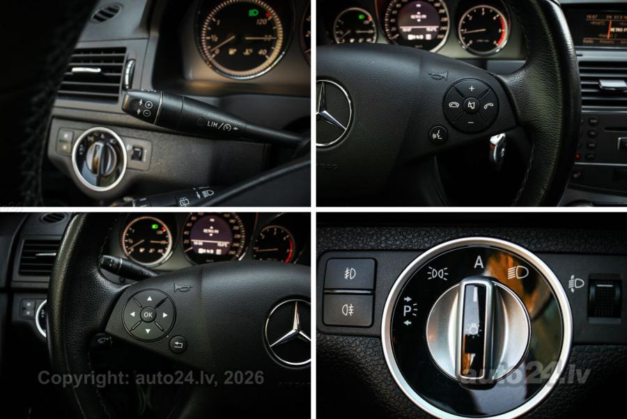Grey Mercedes-Benz C-Class 2010 in Viljandi, with an engine capacity of 2.10 L and mileage of 229 thousand km for 6390 €, photo 10 on AUTOMOTO.COM.LV